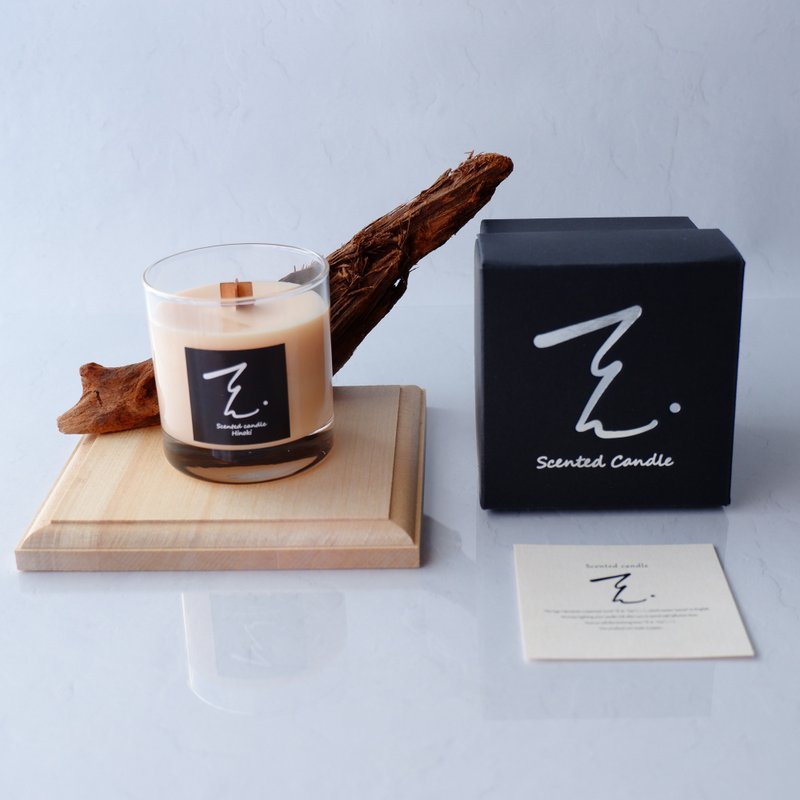 Ten.candle Scented candle wood wick Hinoki fragrance 160g - Shop Ten ...