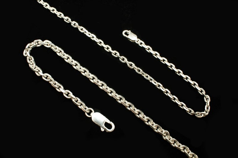 【純銀系列】兩款 925純銀 雙切面O形手鍊 光感十足 (歡迎客製) 鉍元素 SBI｜手鍊/手環人氣榜 - Pinkoi