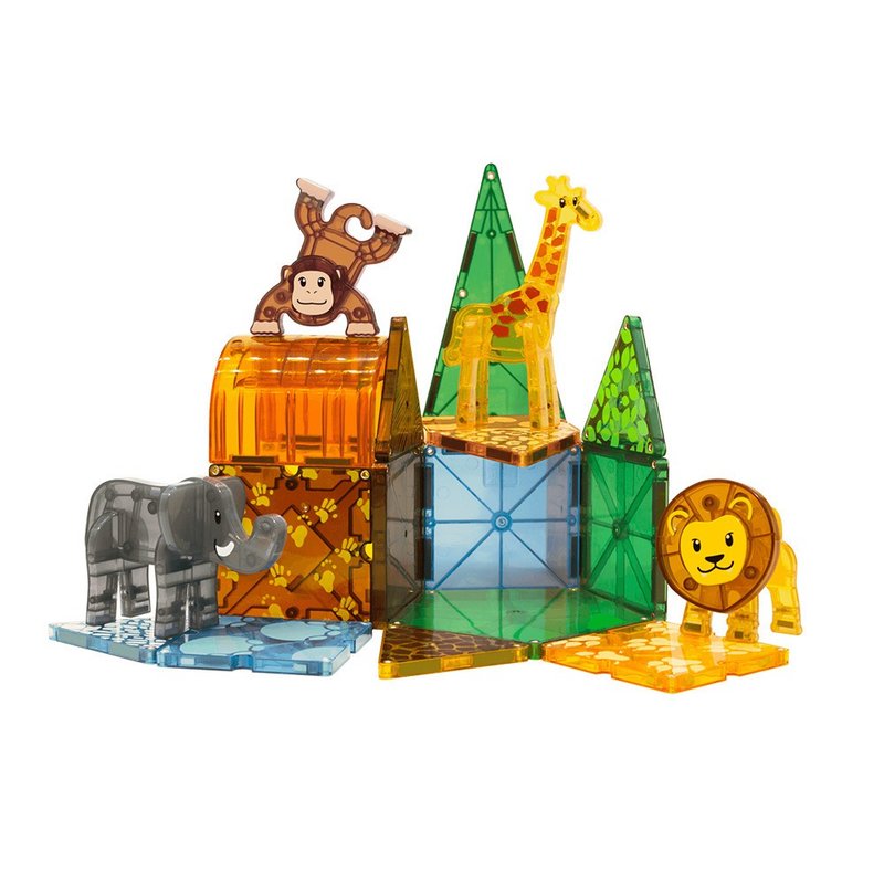 Magna-Tiles 磁気積み木 25 ピース-アフリカの動物 - ショップ googoogaga-steam 知育玩具・ぬいぐるみ - Pinkoi
