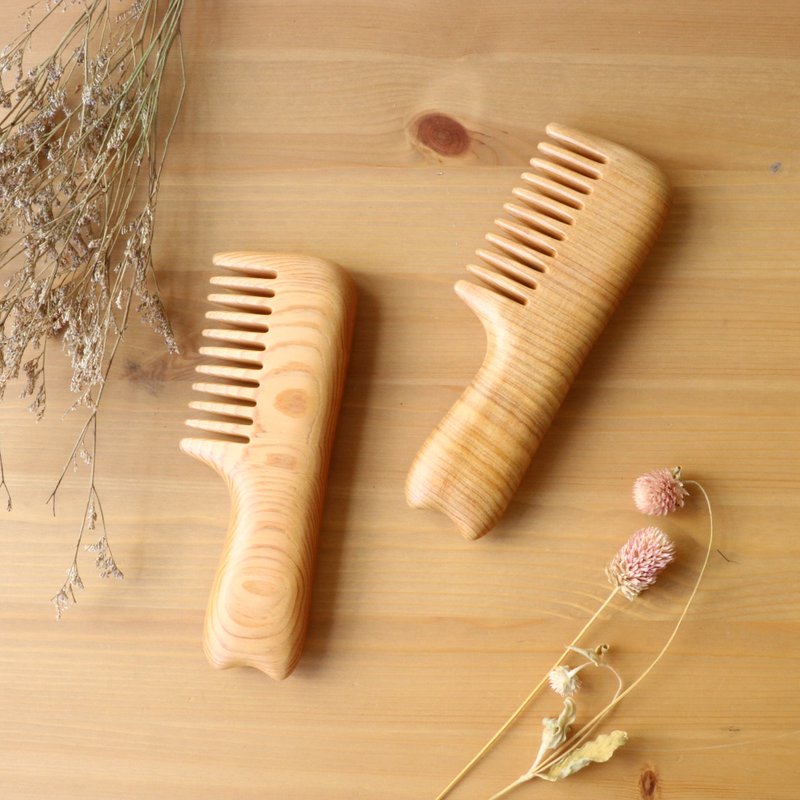 Cypress hand comb-11 teeth (large) - Shop 33 wood comb Makeup Brushes ...