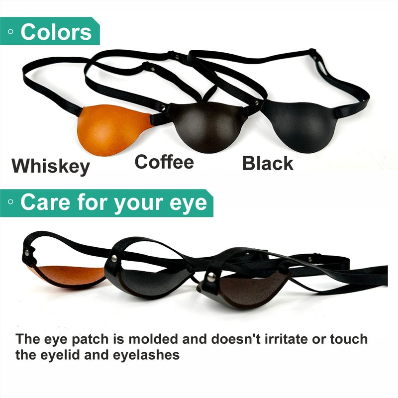 Eye Patches for Right and Left Eyes, Adjustable Amblyopia Lazy Eye ...