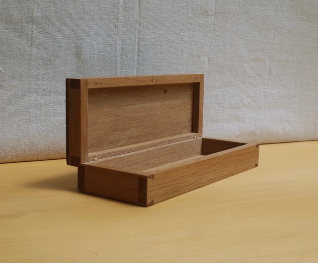 Small pen box flip top box Shop casewoodwork Pencil Cases Pinkoi