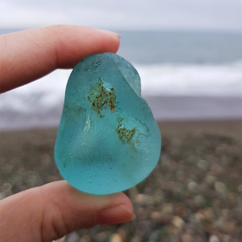 Authentic sea glass Bonfire sea glass P066 - Shop Japan Sea Glass Other ...