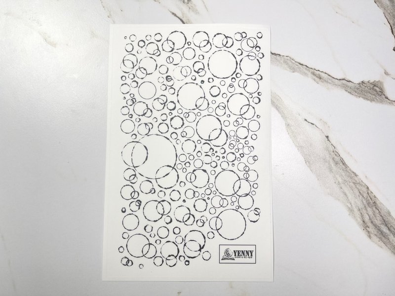 (MATTE CLEAR STICKER) rough circle 3pcs SET YENNNNY_journal｜貼紙人氣榜 - Pinkoi