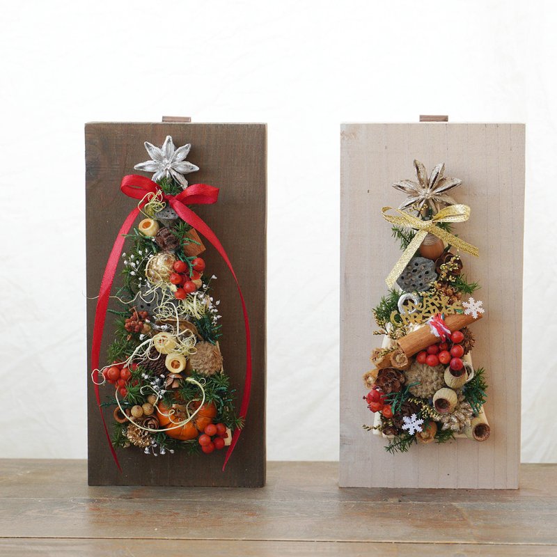 【DIY材料包】豐盛有餘果實聖誕樹 木掛板 / 附簡易說明書電子檔 SUN 風格花物｜花藝/盆栽/植栽人氣榜 - Pinkoi