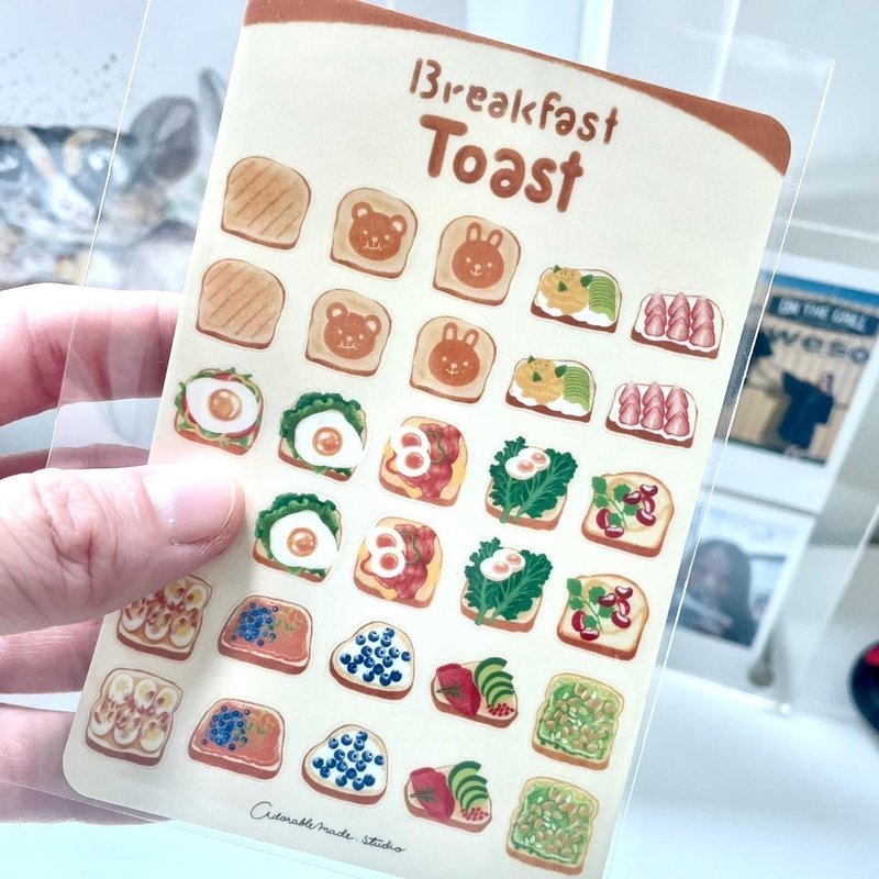 Planner Sticker : Breakfast Toast adorablemadeth｜貼紙人氣榜 - Pinkoi