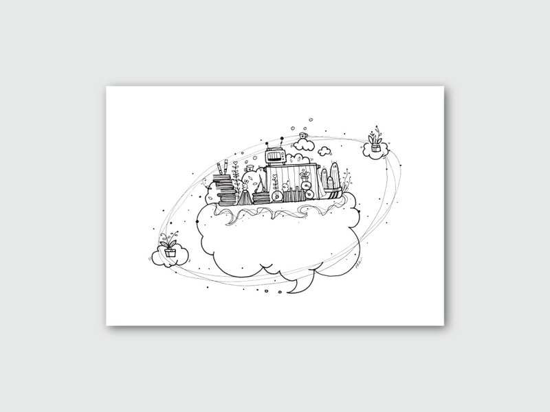 藝術微噴畫 | 放空 / Do Nothing #100-012 AmalaPlanet｜海報/掛畫/掛布人氣榜 - Pinkoi