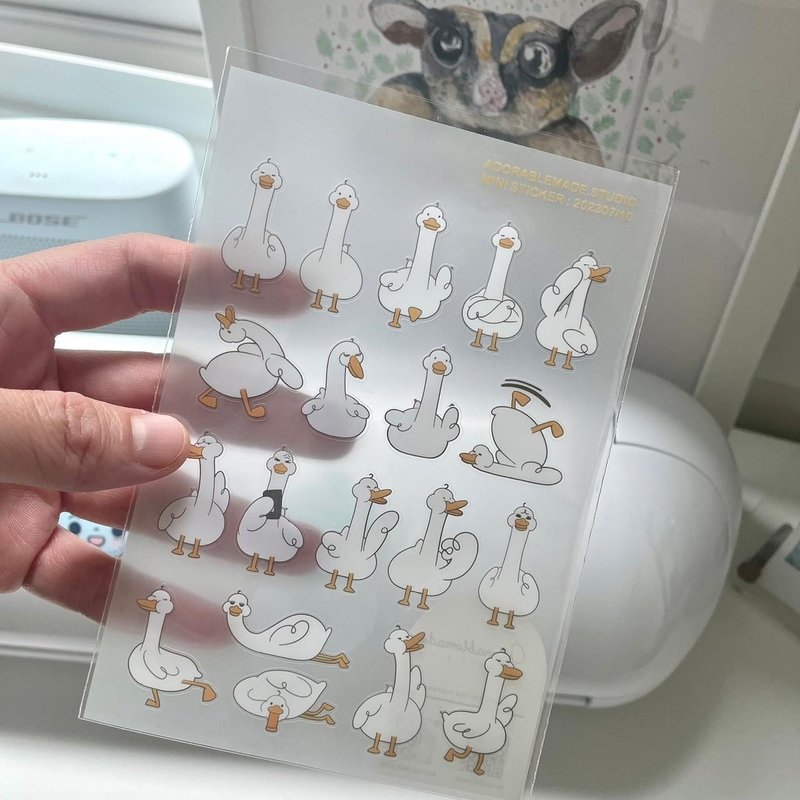 Sticker (A6) : Haan-Jik (Goose story) adorablemadeth｜貼紙人氣榜 - Pinkoi