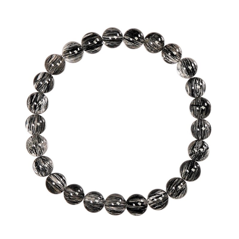 【正佳珠寶】黑鈦晶 頂級極淨順絲 7.4-7.8mm 黑鈦晶手珠 正佳珠寶 Gemsrich Jewelry｜手鍊/手環人氣榜 - Pinkoi