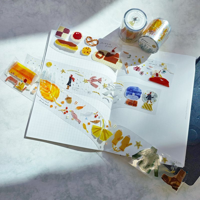 Seasons 2【Pinkoi × Tamura Miki コラボ PETテープ】Pinkoi限定 - ショップ Pinkoi Japan マスキングテープ・PET テープ - Pinkoi