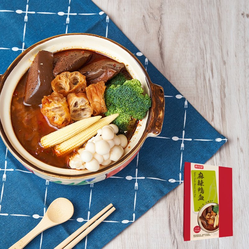 青花椒入味 麻辣鴨血鍋底 (550g/2人份) 津醬｜料理包/調理包人氣榜 - Pinkoi