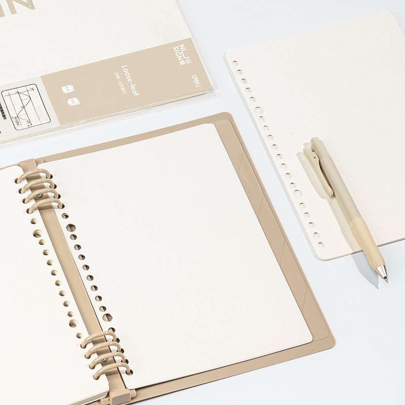 得力Deli NU SIGN活頁紙 NS311 點狀方格 A5 20孔 50張 得力Deli 台灣獨家經銷｜筆記本/手帳人氣榜 - Pinkoi