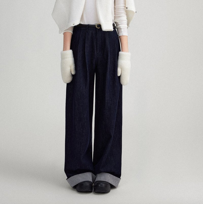 很好穿說三遍 高腰斜紋牛仔褲 Letm｜女長褲人氣榜 - Pinkoi