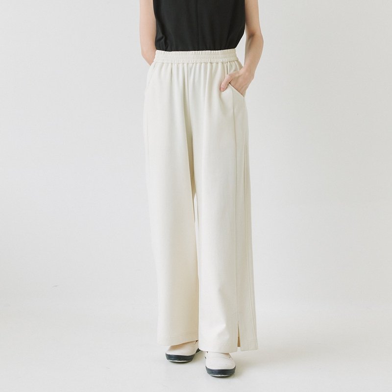 【Simply Yours】舒適直筒棉褲 米白F Simply Yours｜女長褲人氣榜 - Pinkoi