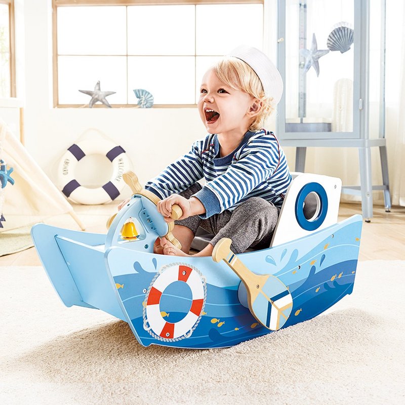 [Gift] German Hape Sailing Rocking Boat - Shop hape-tw Kids' Toys - Pinkoi