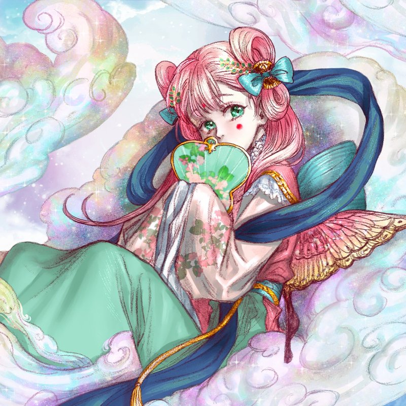 Cloud Spirit Miro sticker (6color) Cream Peach , Orgel melody｜貼紙人氣榜 ...