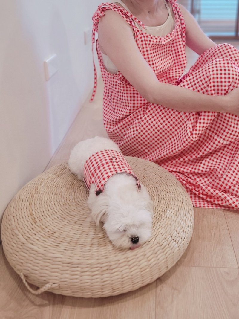 CHENG FUKU - 訂製款 寵物胸背帶/胸背衣 - 紅 - 設計館 CHENG FUKU 寵物衣服 - Pinkoi