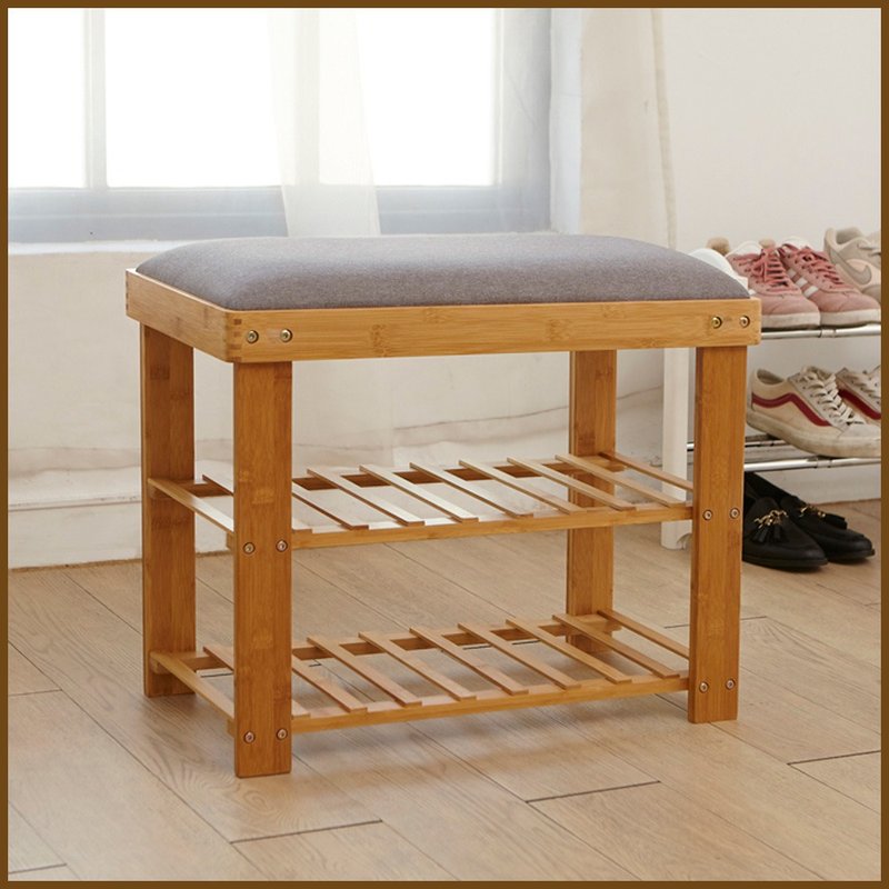 【ikloo】古典雅致雙層穿鞋椅 ikloo宜酷屋｜衣櫃/鞋櫃人氣榜 - Pinkoi