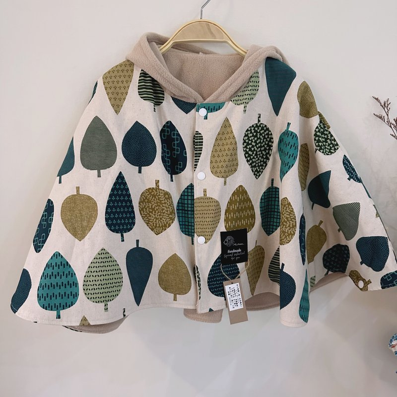 Green leaf elf cloak 0-4 years old - Shop Aman Coats - Pinkoi