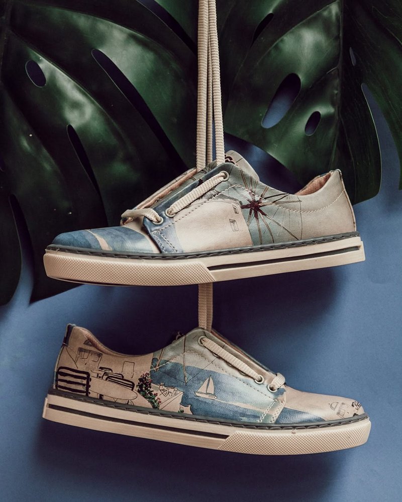 【男朋友禮物】小島海岸 水彩畫風 男款 休閒鞋/小白鞋 Style Your Way (DOGO HK)｜男休閒鞋人氣榜 - Pinkoi