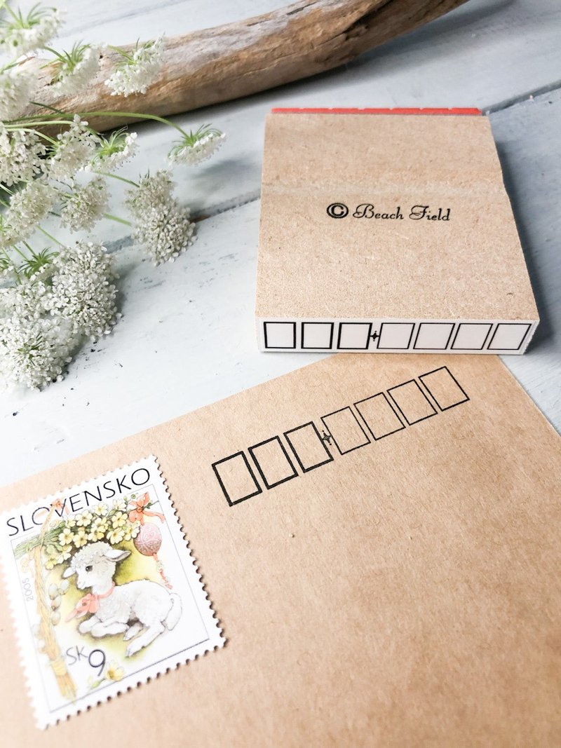 Zip code simple stamp - Shop Beach Field Stamp Stamps & Stamp Pads - Pinkoi