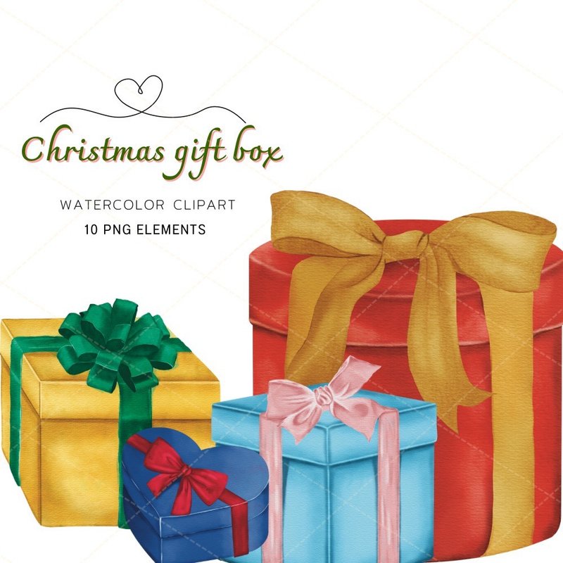 【數位】Christmas Gift Box - 設計館 makinazz 電子似顏繪/繪畫/插畫 - Pinkoi