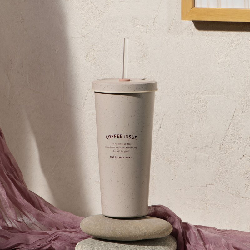 Oolab 小時光系列 二代陶瓷易潔層吸管杯710ml-咖啡主義 Oolab 良杯製所｜保溫瓶/保溫杯人氣榜 - Pinkoi