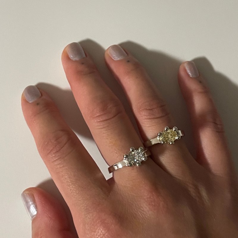 haime audrey ring (cubic 8*6mm) chiffon gold haime｜戒指人氣榜 - Pinkoi