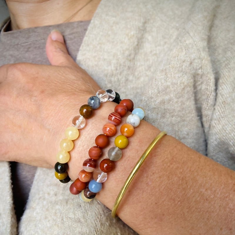特製天然礦石手串光輝/守護/平衡 meli-Code｜手鍊/手環人氣榜 - Pinkoi