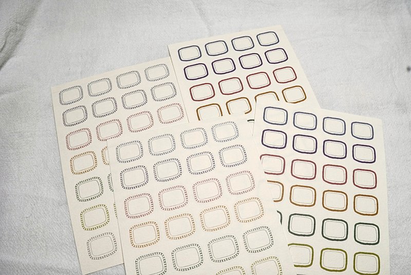 方方套組 A6切膜貼紙 玩樂的文具 wanle studio｜貼紙人氣榜 - Pinkoi