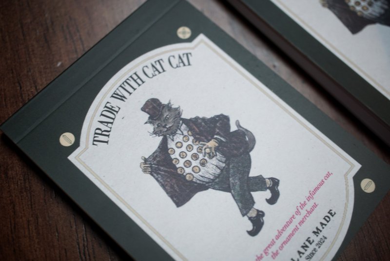 Orlane Made A7貓咪便條紙 復古貓 Orlane Made｜便條紙/便利貼人氣榜 - Pinkoi