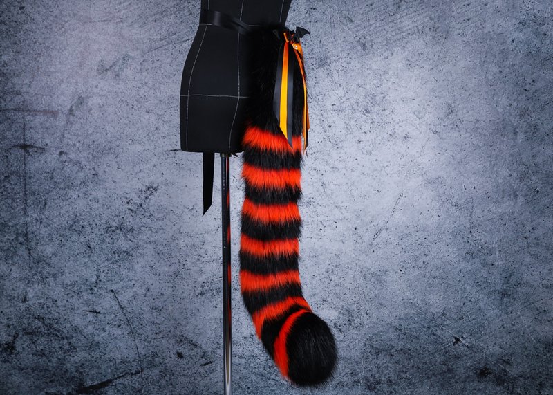 Orange Cheshire Cat Tail Faux Fur Tail Catzo Club｜其他人氣榜 - Pinkoi
