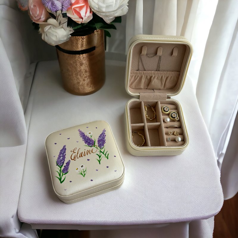 High-end texture jewelry box hand jewelry box simple storage box mini ...