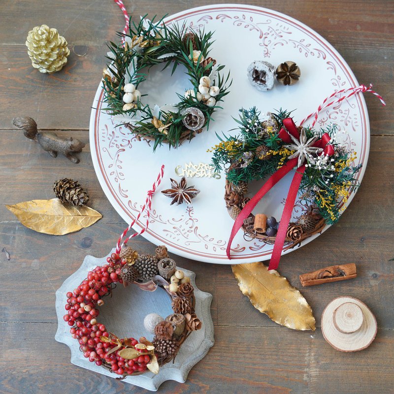 Birnie Yang 專屬賣場 DIY材料包 8CM花圈 SUN 風格花物｜乾燥花/永生花人氣榜 - Pinkoi