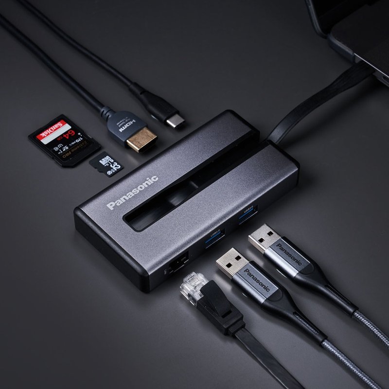 Panasonic 國際牌 轉接器USB3.2 TYPE-C 7合1 Panasonic｜電池、延長線、3C配件 台灣經銷｜電腦配件人氣榜 - Pinkoi