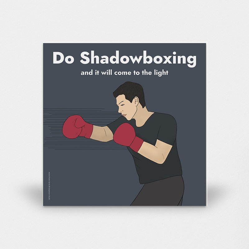 アクションポスター1 - Do Shadowboxing - 設計館 Deepdown Studio 海報/掛畫/掛布 - Pinkoi