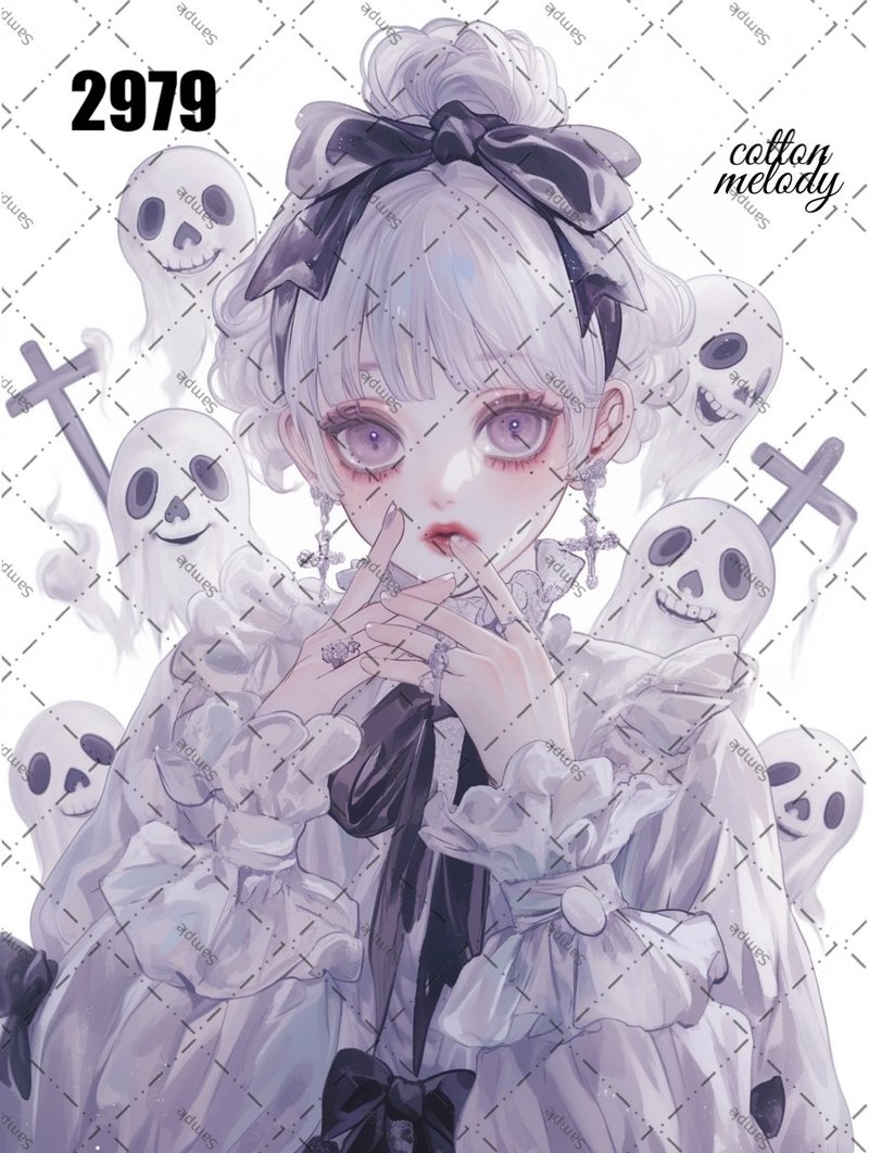 original sticker no.2979 人物ステッカー オリジナルステッカー オリジナル人物ステッカー 装飾ステッカー cotton melody cotton-melody｜貼紙人 ...