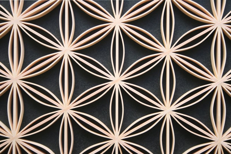 Japanese modern art panel Shippou Pattern Japanese-style art interior ...