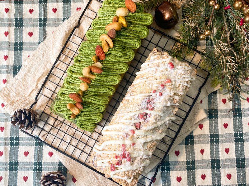 【限定組合】紅絲絨草莓+抹茶蜜紅豆 磅蛋糕 | 八片裝 彌洛秋森 MellowBite｜蛋糕/甜點人氣榜 - Pinkoi