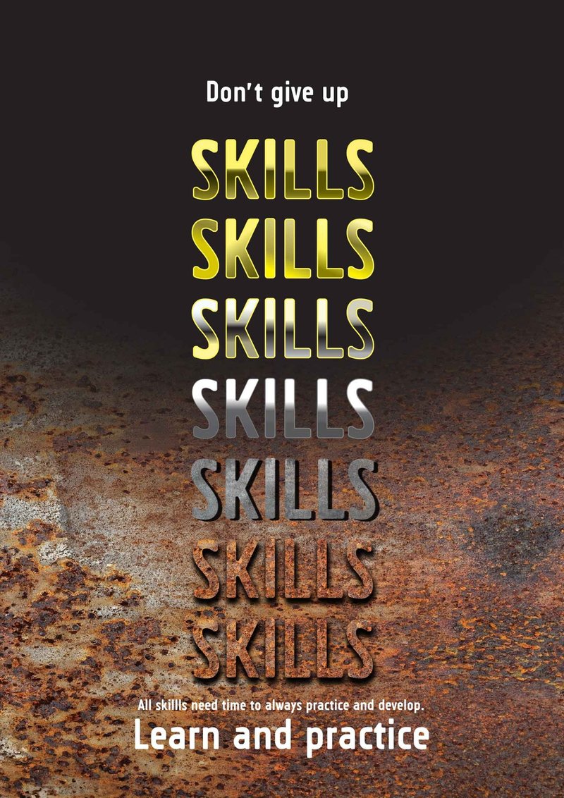 【ดิจิทัล】โปสเตอร์ My skills : ขนาดA1 ( ดิจิตอล ดาวโหลด ) - สตูดิโอ เอ๊กก้า สตูดิโอ อื่นๆ - Pinkoi