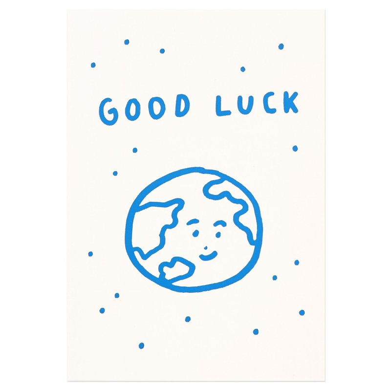 祝福卡片 Good Luck - 設計館 zero per zero 台灣代理 卡片/明信片 - Pinkoi