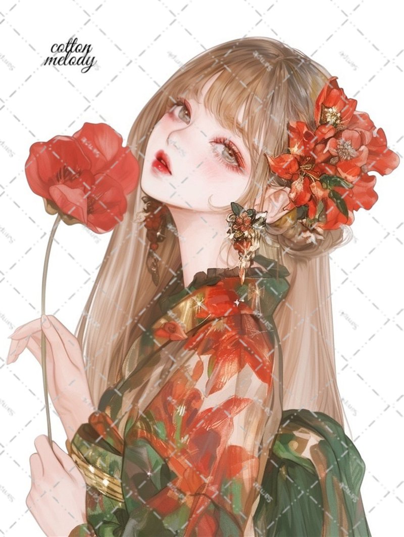 original sticker no.7341 character sticker original sticker character sticker girl sticker ...