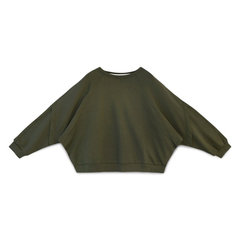 【Simply Yours】拼接蝙蝠袖上衣 綠F Simply Yours｜女上衣/長袖上衣人氣榜 - Pinkoi