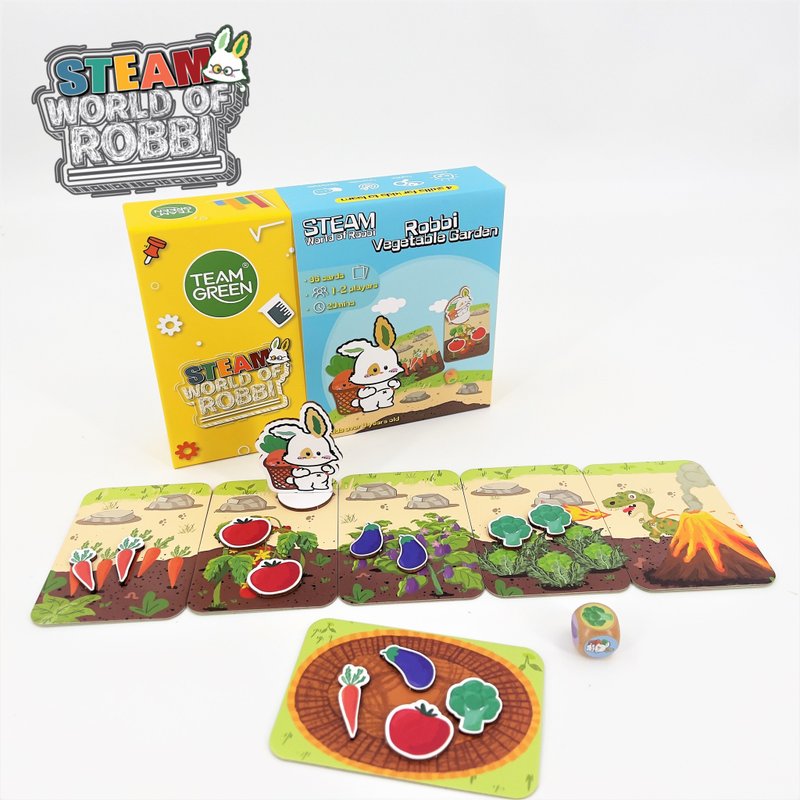 【STEAM World of Robbi 】Robbi Vegetable Garden - Shop Team Green Board Games & Toys - Pinkoi
