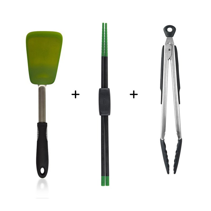 PINKOI限定【超值組合】OXO 好好握不傷鍋矽膠3件組 美國OXO｜刀/叉/湯匙/餐具組人氣榜 - Pinkoi