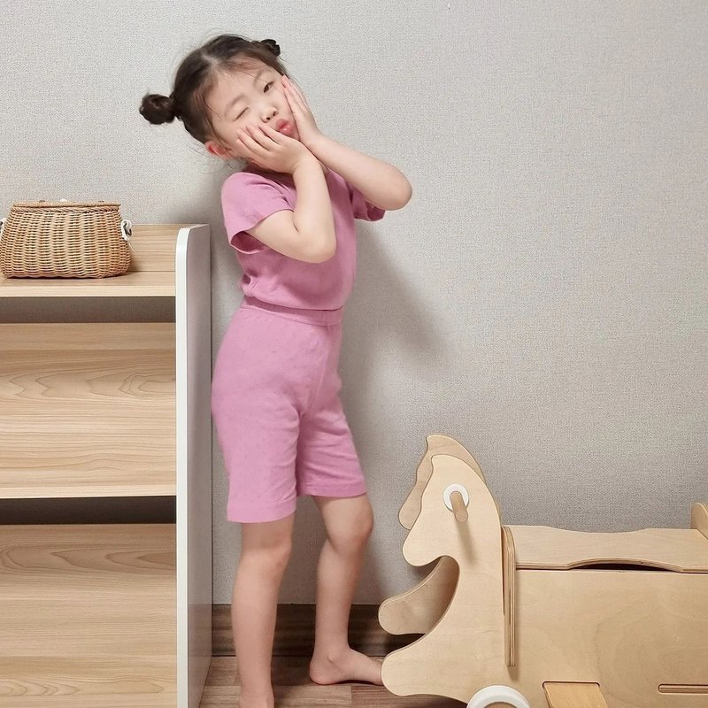 【新品折扣】桃粉極軟舒柔-極軟雲柔衣短袖韓國童裝-K55905 - 設計館 KiKiStory韓國空氣衣 男/女童裝 - Pinkoi