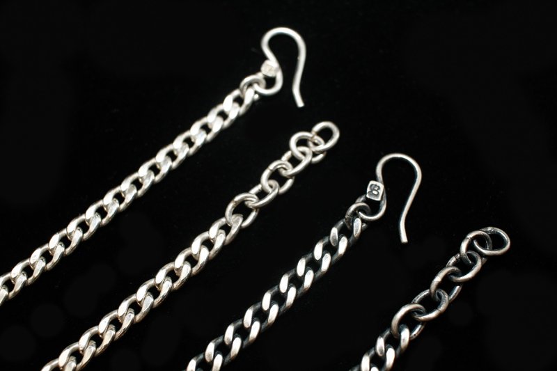 【純銀系列】兩款 925純銀 扁O形古巴鍊手鍊 光感佳 (歡迎客製) 鉍元素 SBI｜手鍊/手環人氣榜 - Pinkoi