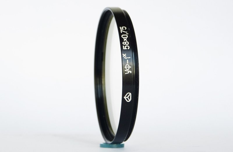 UF-1x UV-1x 58mm ultraviolet lens filter 58x0.75 USSR Arsenal Vega-12 Jupiter-21 Russian photo ...