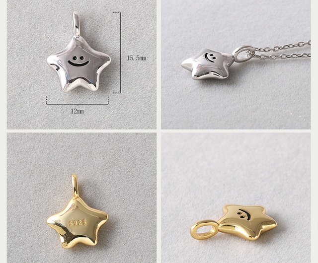 Star smiley necklace store
