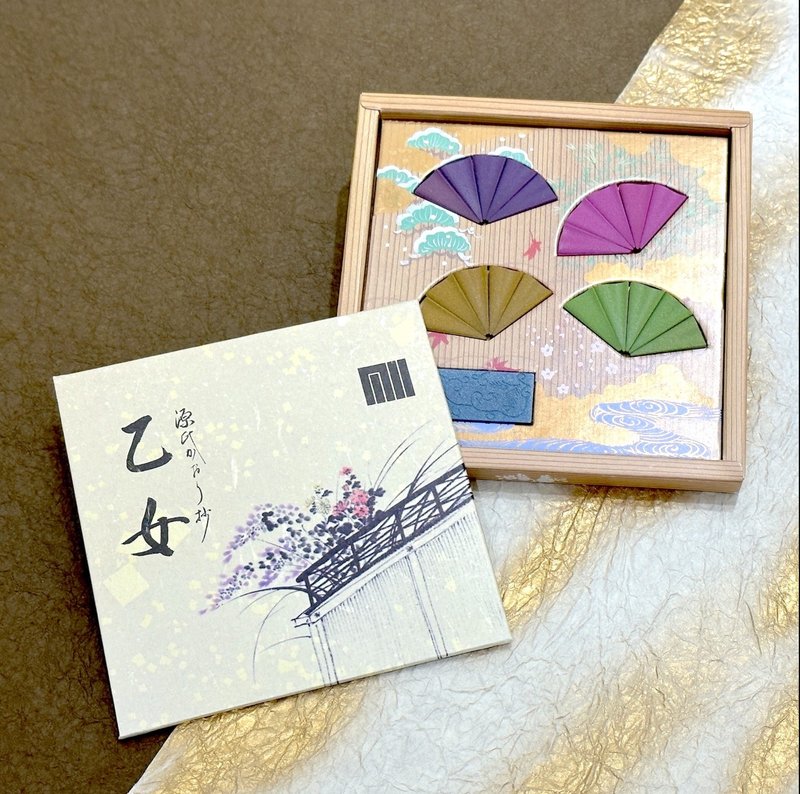 乙女 線香禮盒【日本松榮堂 源氏物語系列 】四款三角香 每款五枚 松榮堂 ＋ 台灣正式經銷商 ＝ 我思文創｜香氛/精油/擴香人氣榜 - Pinkoi